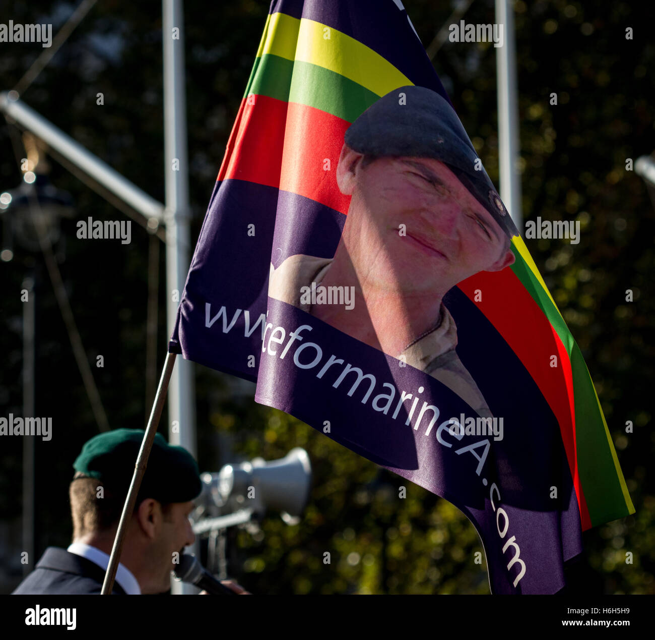 Justice for Marine 'A' solidarity protest in Parliament Square, London ...