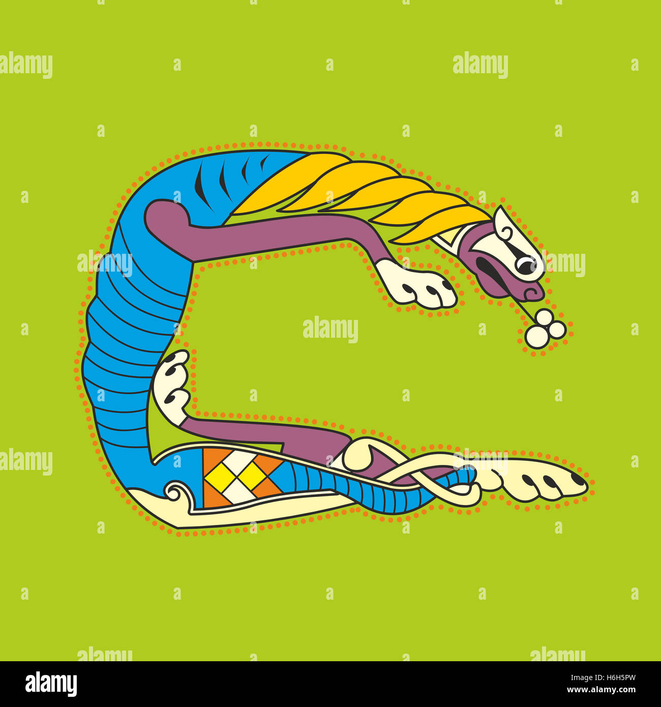 Illuminated letter in medieval style hi-res stock photography and ...