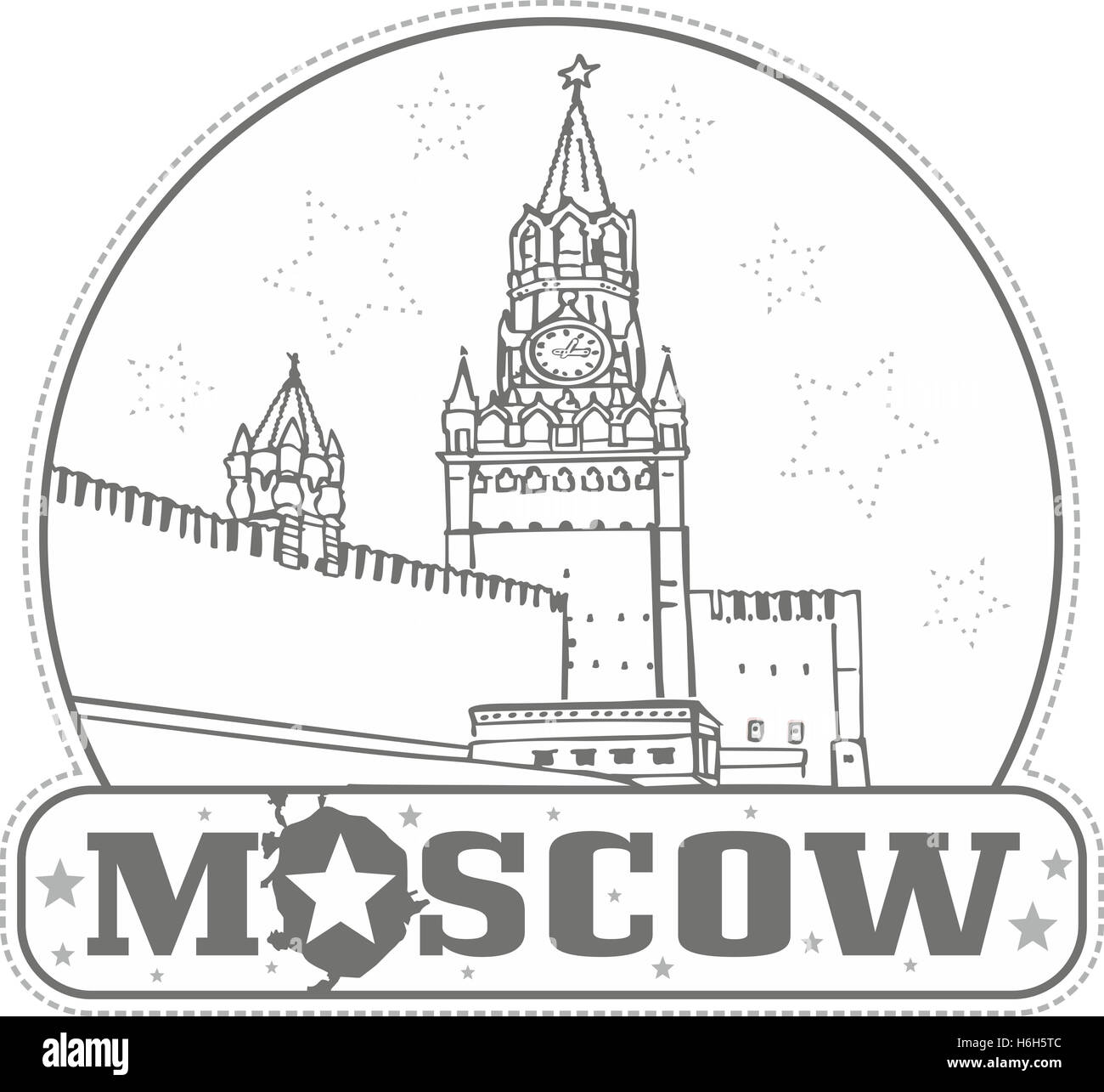 Red Square Russia Vector Silhouette High Resolution Stock Photography ...