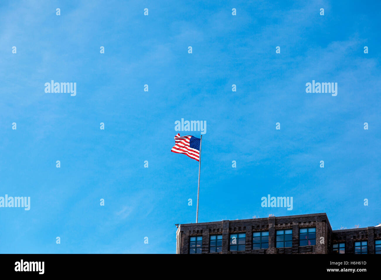 Flag on building hi-res stock photography and images - Alamy