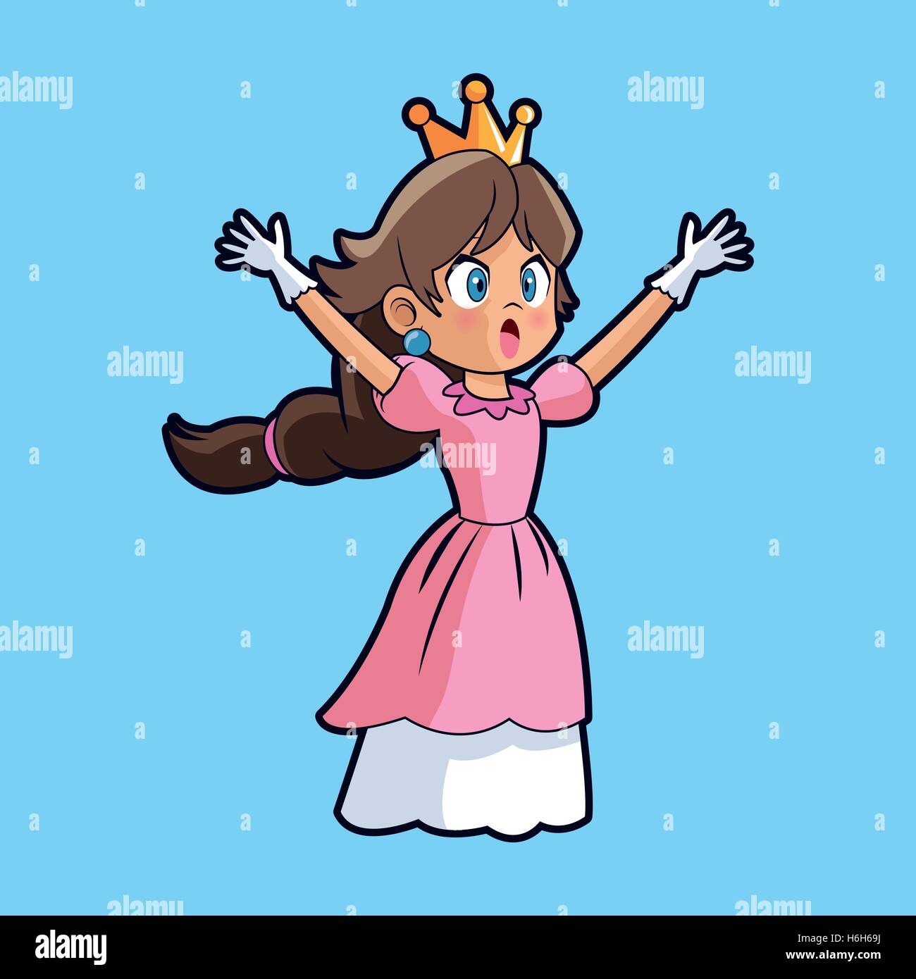 Princess and videogame design Stock Vector Image & Art - Alamy