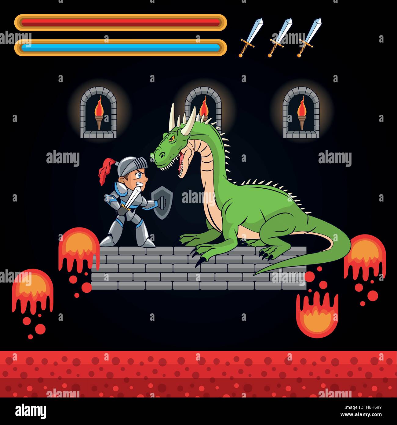 Dragon and videogame design Stock Vector Image & Art - Alamy