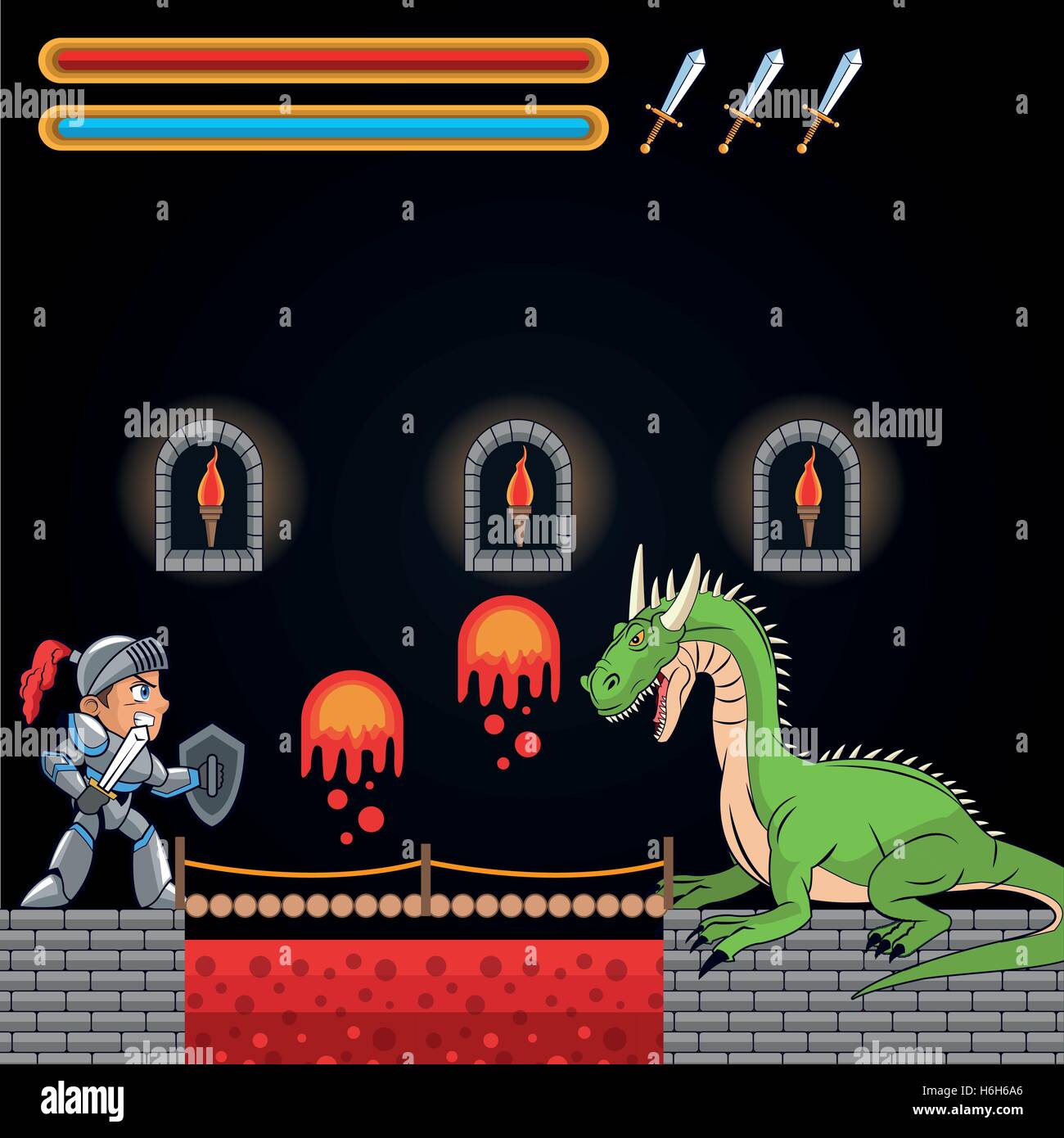 Dragon and videogame design Stock Vector Image & Art - Alamy