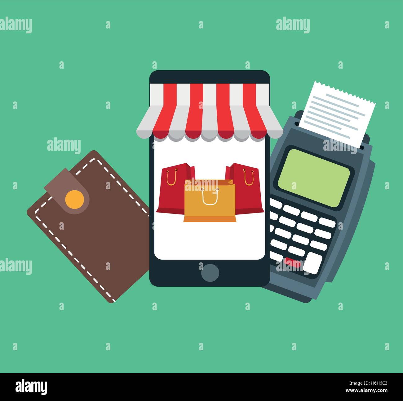 Smartphone of shopping and payment design Stock Vector Image & Art - Alamy