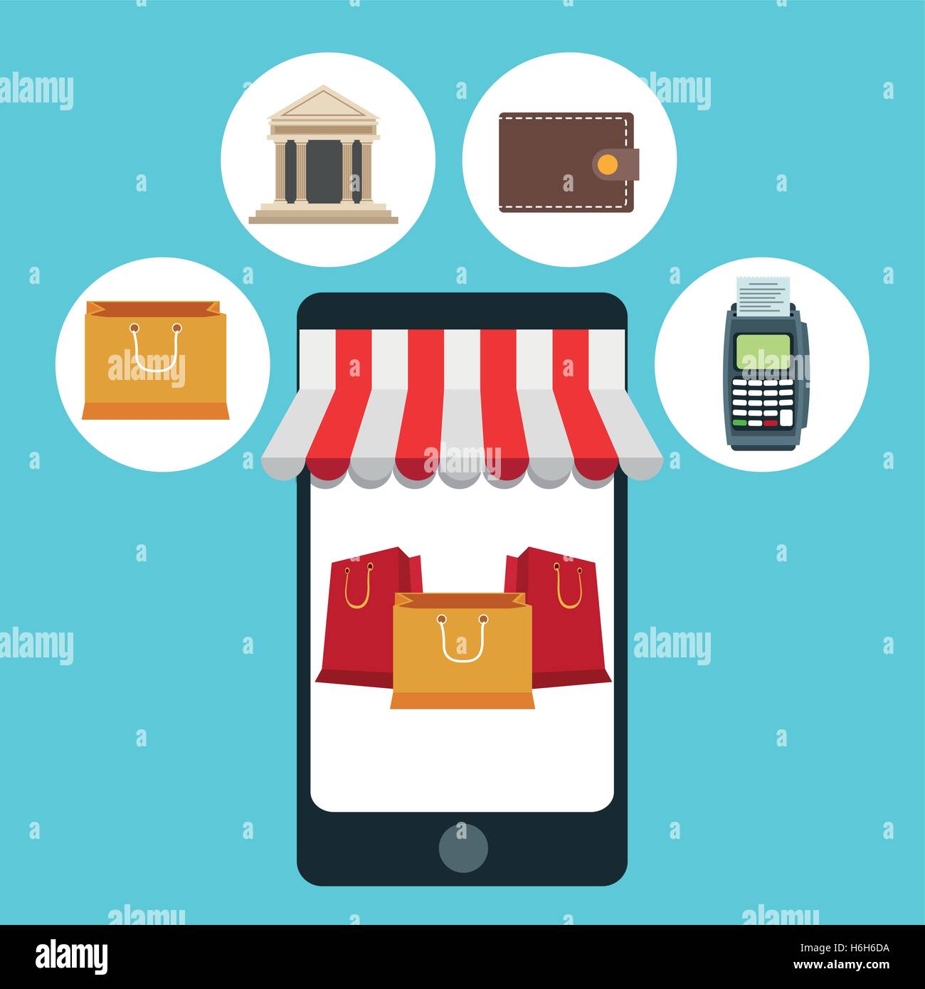 Smartphone of shopping and payment design Stock Vector Image & Art - Alamy