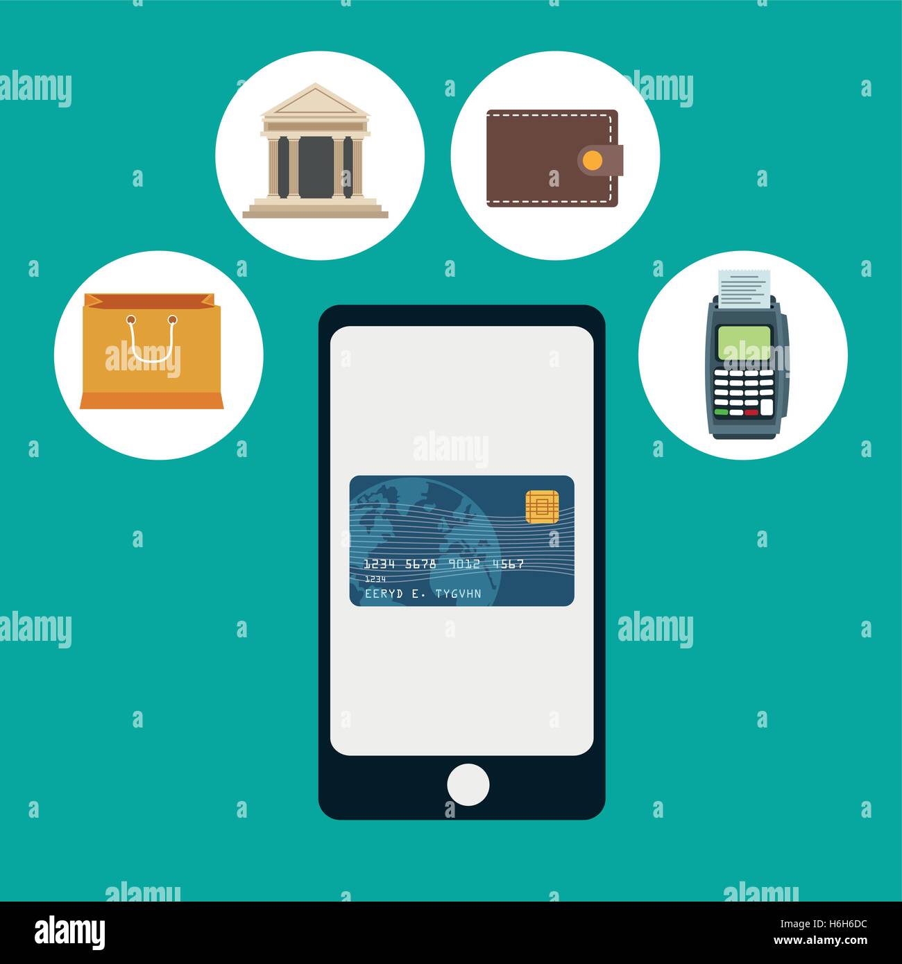 Smartphone of shopping and payment design Stock Vector Image & Art - Alamy