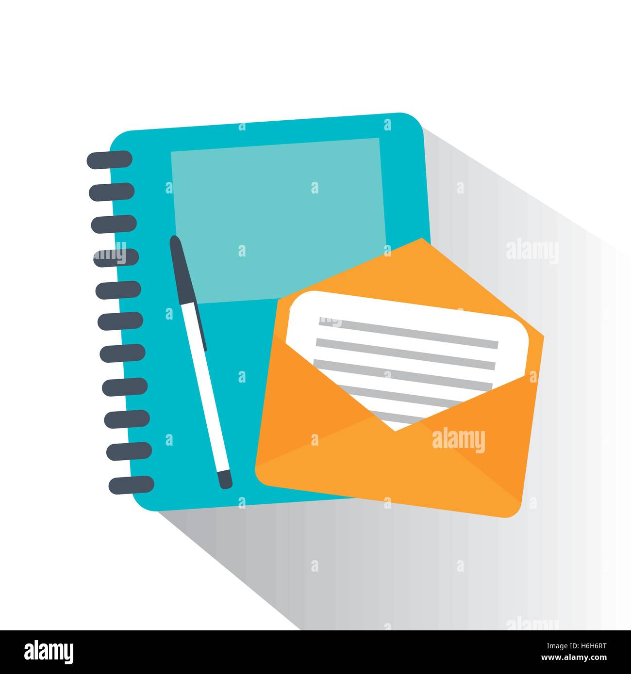 Notebook envelope Stock Vector Images - Alamy