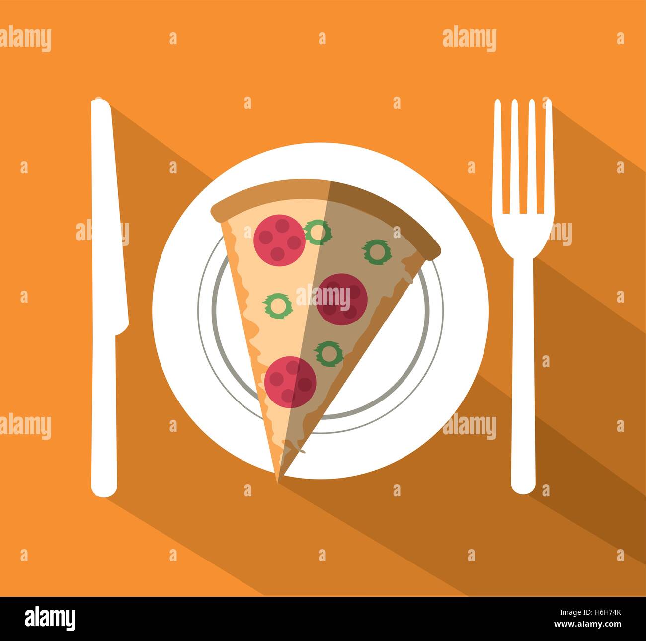 Pizza of fast food concept Stock Vector Image & Art - Alamy