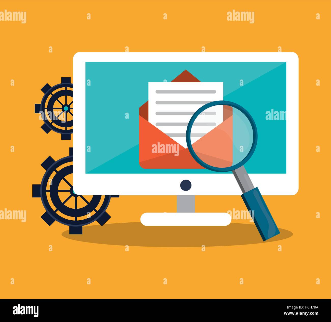 Computer and digital marketing design Stock Vector Image & Art - Alamy