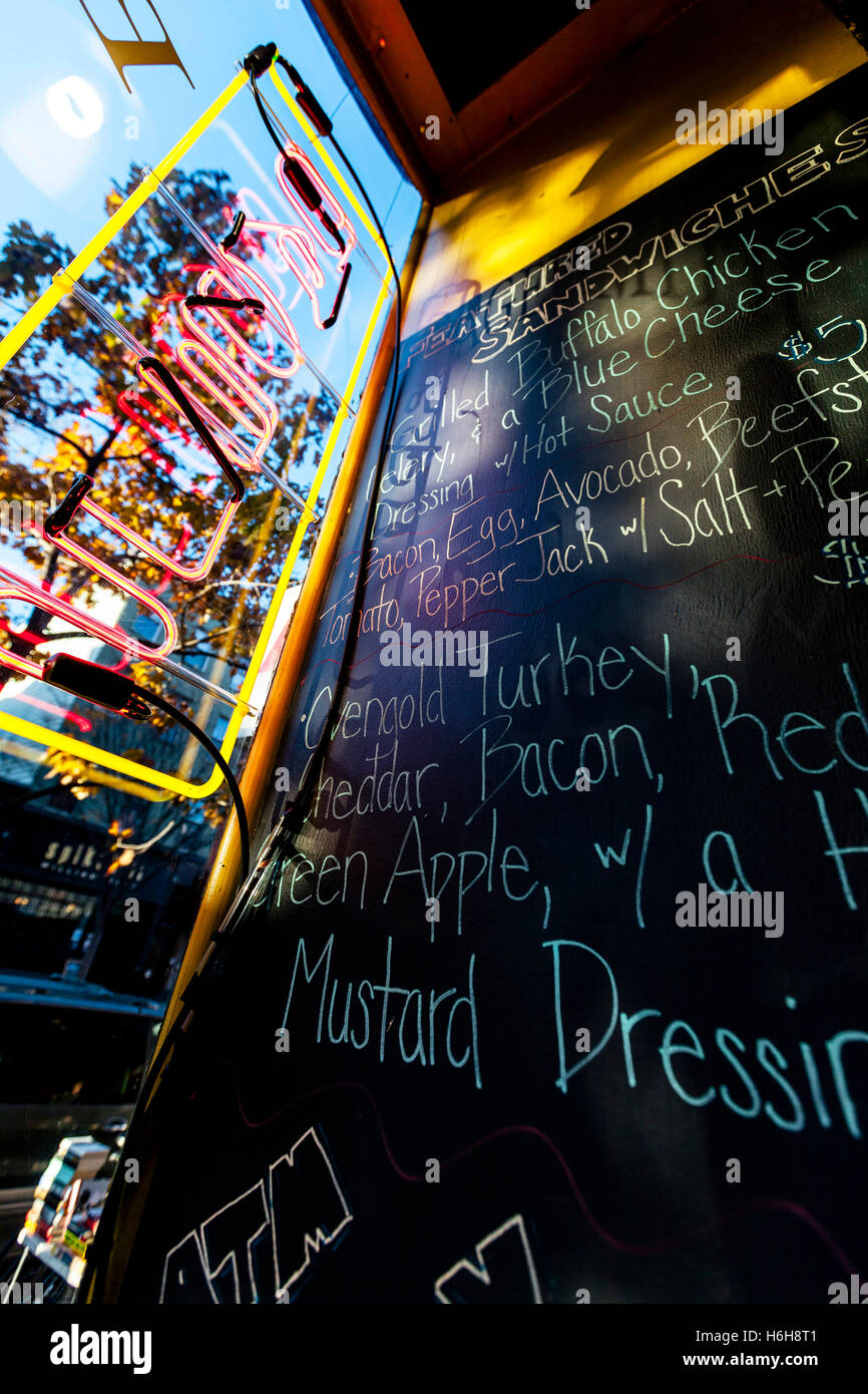 Chalkboard With Writing Menu