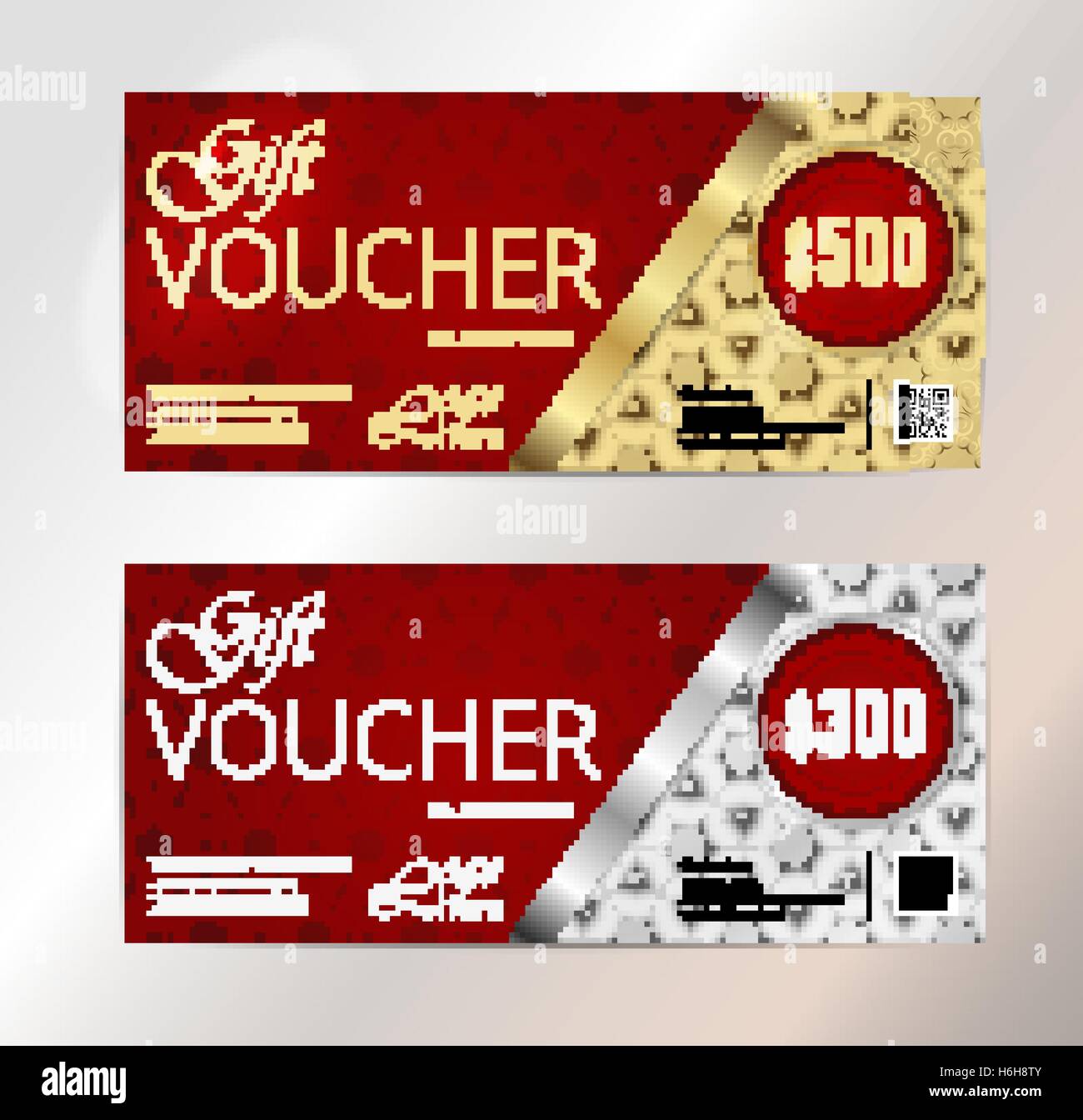 Gold VIP Club Card. Voucher or gift certificate template Stock Vector ...