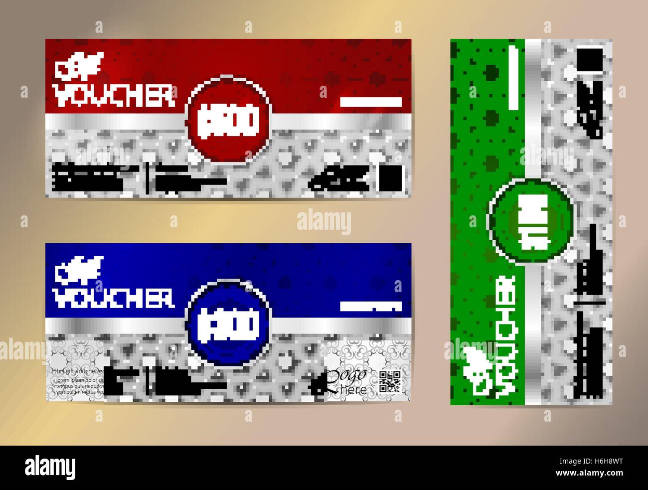 Gold VIP Club Card. Voucher or gift certificate template Stock Vector ...