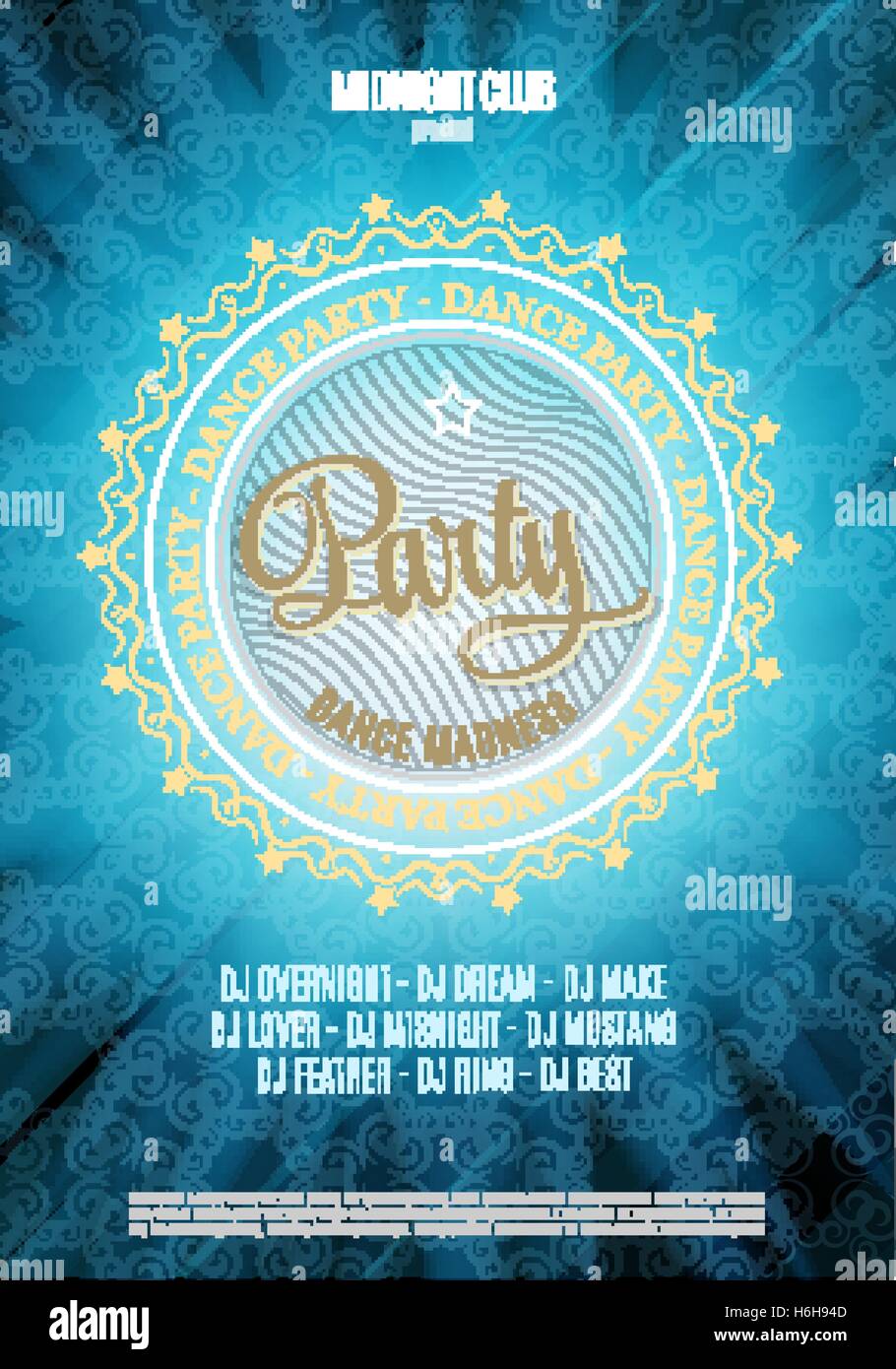 Rave party text banner Stock Vector Images - Alamy