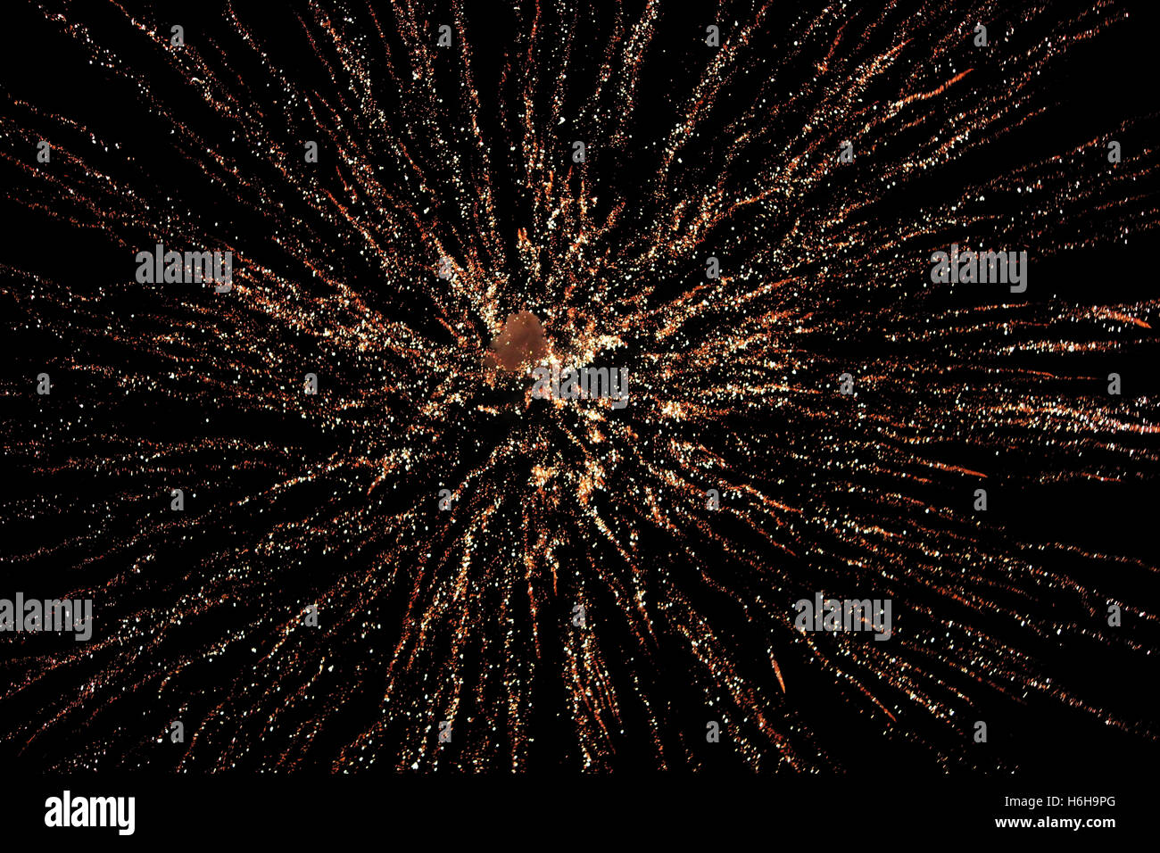 Fireworks display in sky Stock Photo - Alamy