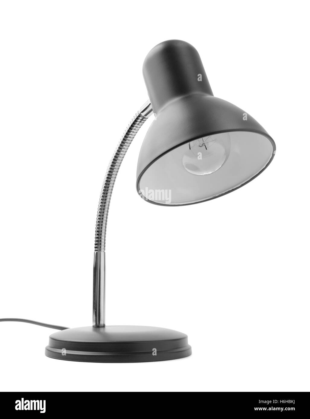 table lamp isolated on white background Stock Photo - Alamy