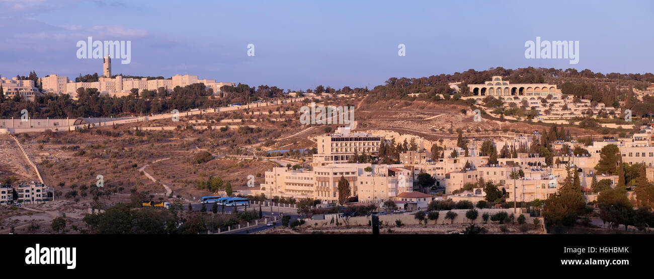 View of The Hebrew University of Jerusalem and the Mormon BYU Brigham ...