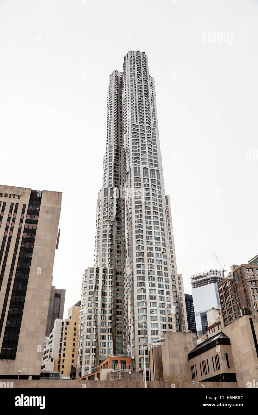 NEW YORK - NOV 15: 8 Spruce Street skyscraper (a.k.a Beekman Tower) in ...