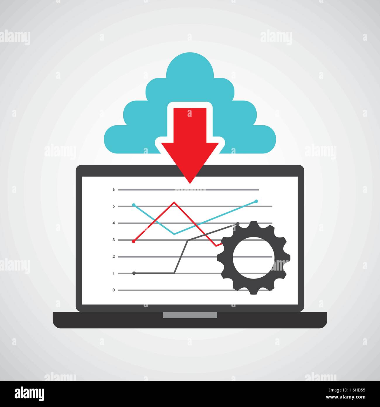 download digital data icons vector illustration design Stock Vector ...