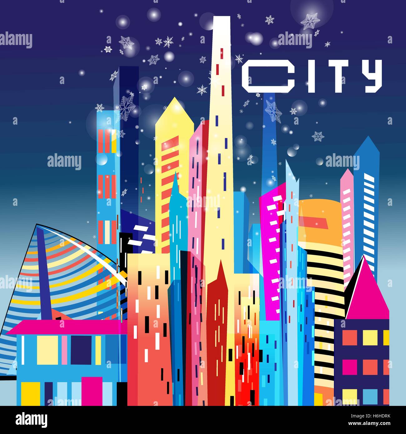 Modern city appearance and skyscrapers Stock Vector Images - Alamy