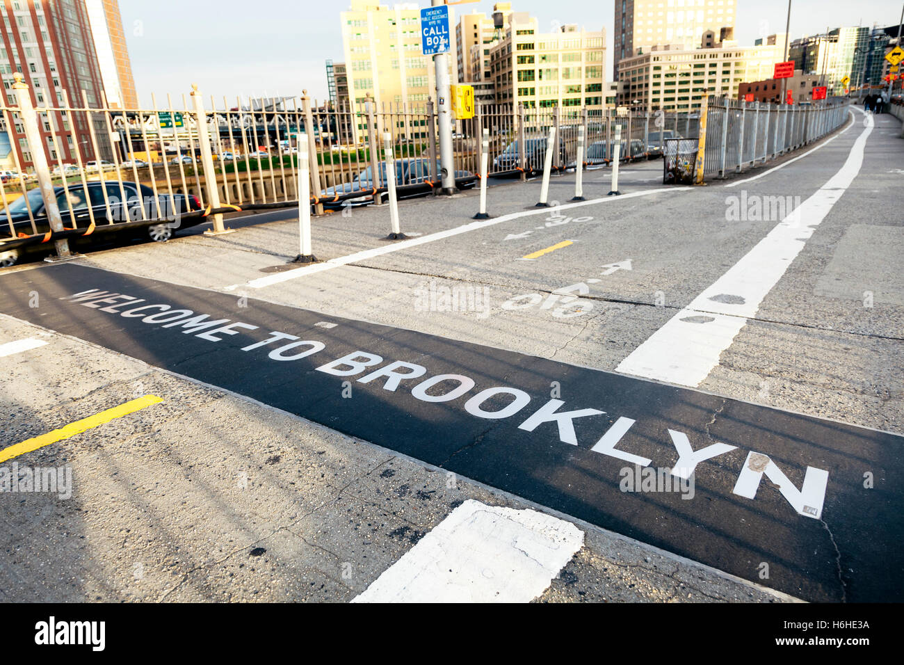 NEW-YORK - NOV 15: Sign saying welcome to Brooklyn on the Brooklyn ...