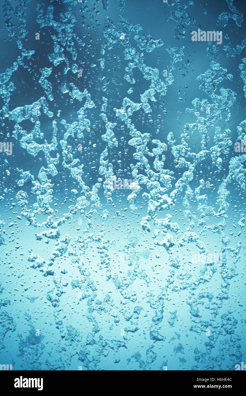 Winter window texture with ice frost and snow Stock Photo - Alamy