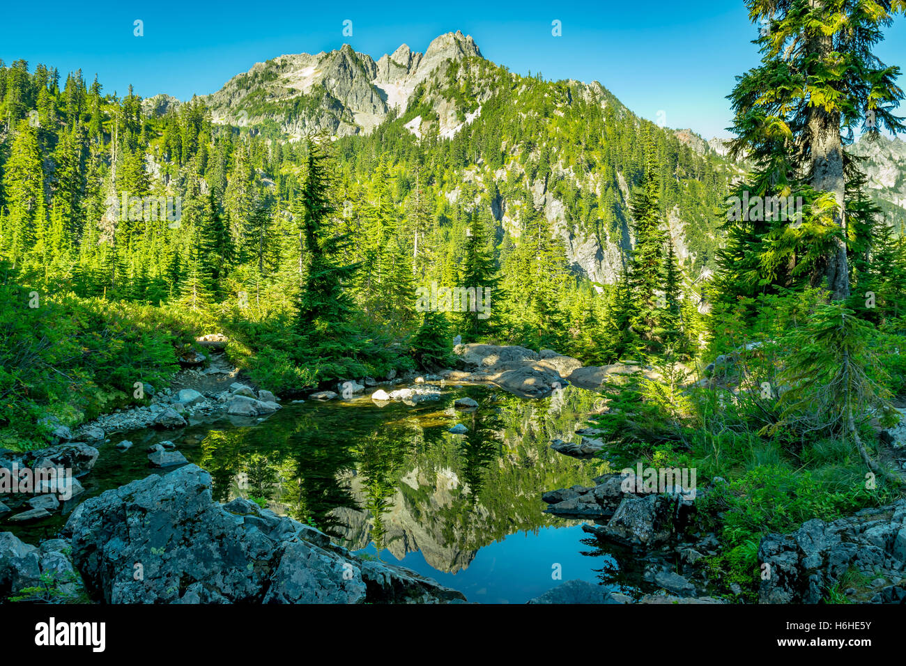 Snow Lake Trail - Washington State Stock Photo - Alamy