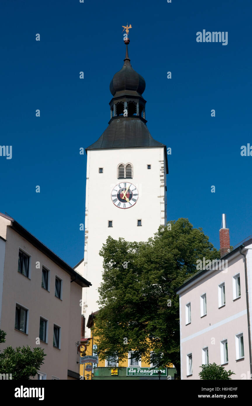 Parish Church of St. Michael, Regen health resort, Bavarian Forest ...
