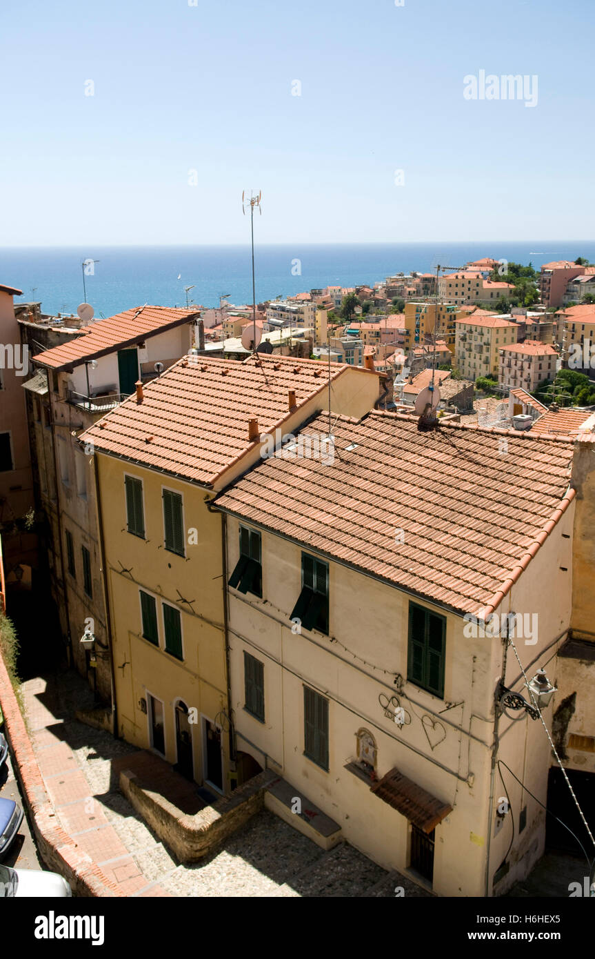 Views of the old town, San Remo, Riviera, Liguria, Italy, Europe Stock ...