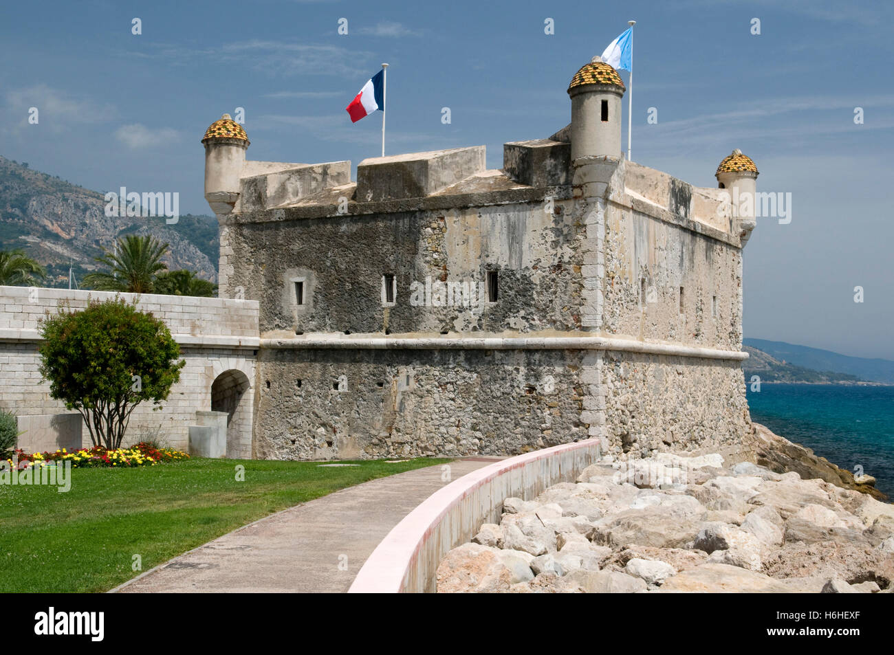 Bastion du Vieux Port fortress, Jean Cocteau Museum, Menton, Cote d ...