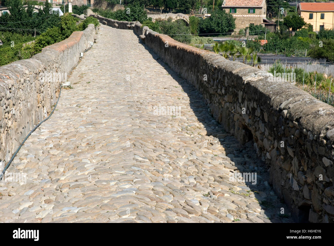 Medieval arch bridge, Taggia, Riviera, Liguria, Italy, Europe Stock ...