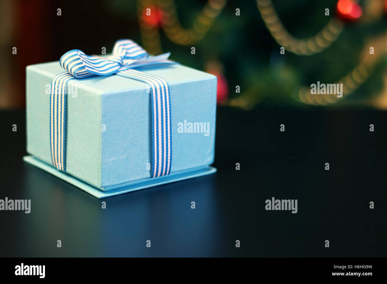 New Year gift box Stock Photo - Alamy