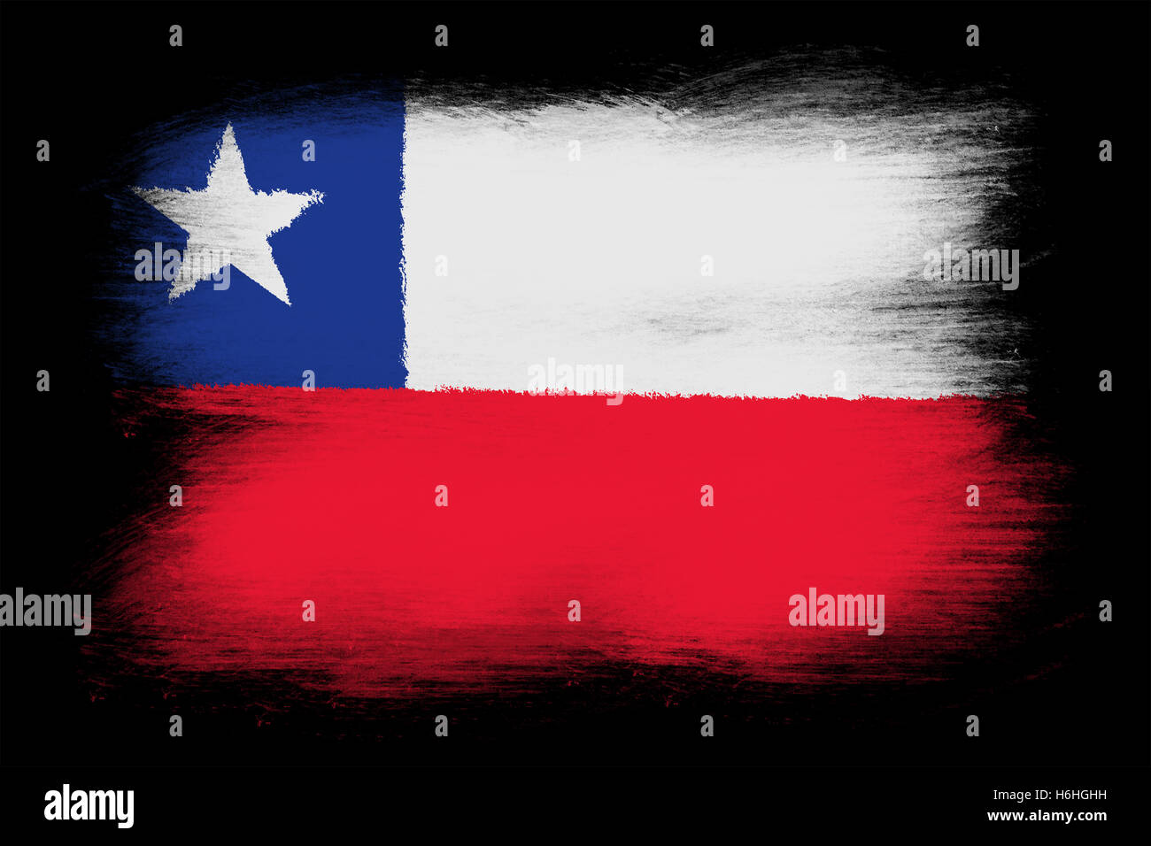 The Chile flag Stock Photo - Alamy