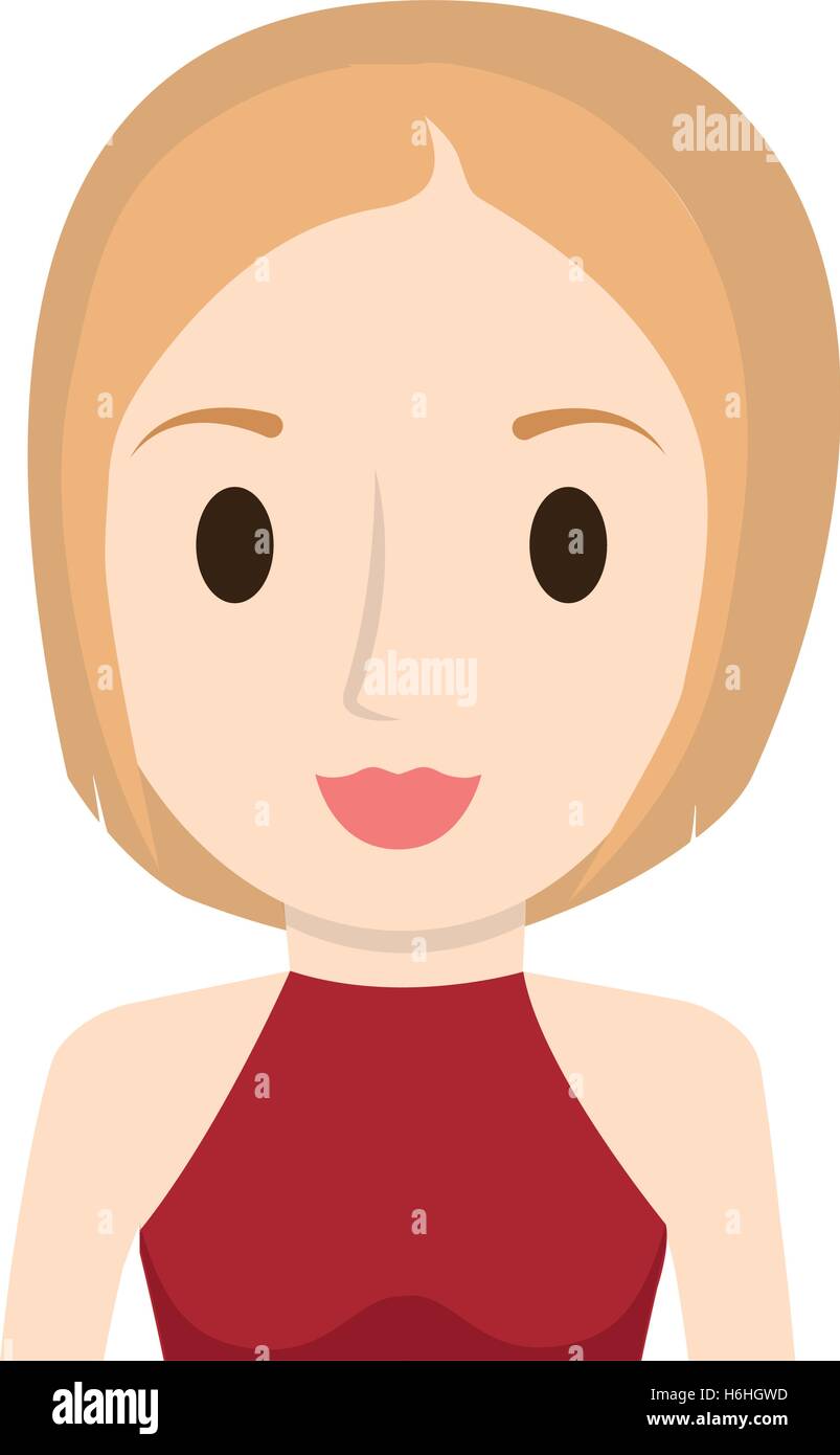 woman female avatar isolated vector illustration design Stock Vector ...