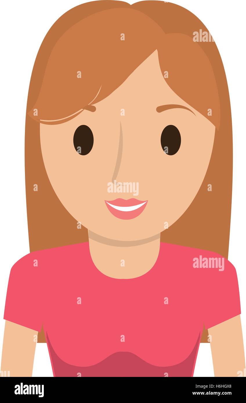 woman female avatar isolated vector illustration design Stock Vector ...