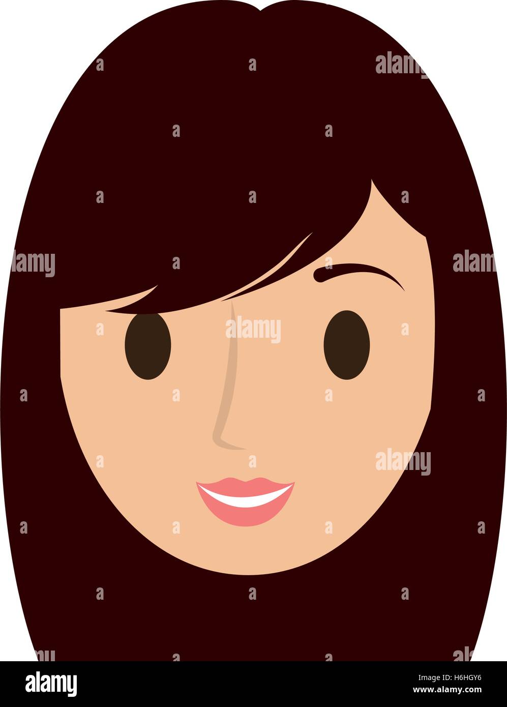 woman female avatar isolated vector illustration design Stock Vector ...