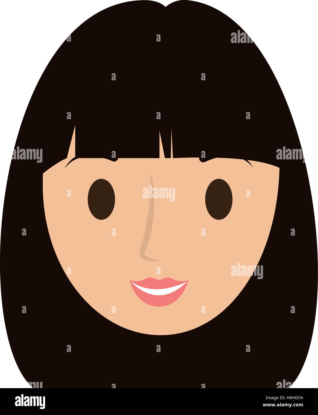 woman female avatar isolated vector illustration design Stock Vector ...