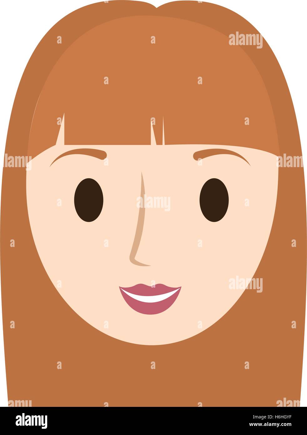 woman female avatar isolated vector illustration design Stock Vector ...