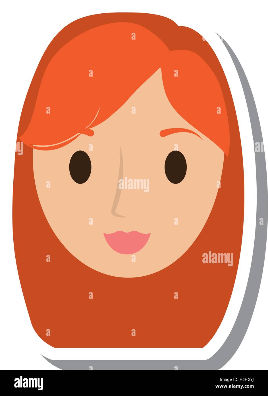 woman female avatar isolated vector illustration design Stock Vector ...