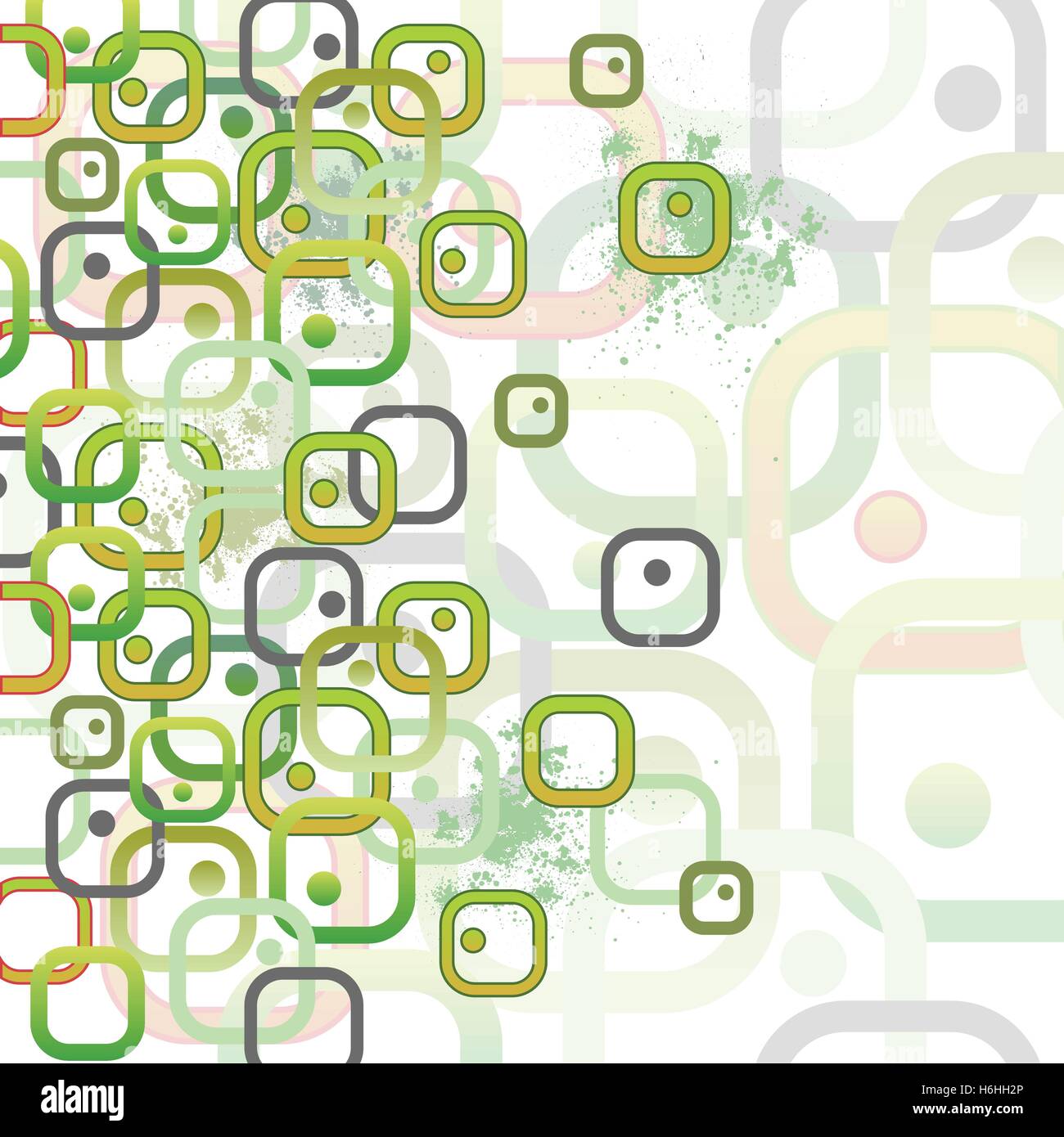 Card with rounded rectangles. Abstract concept design with rectangles ...