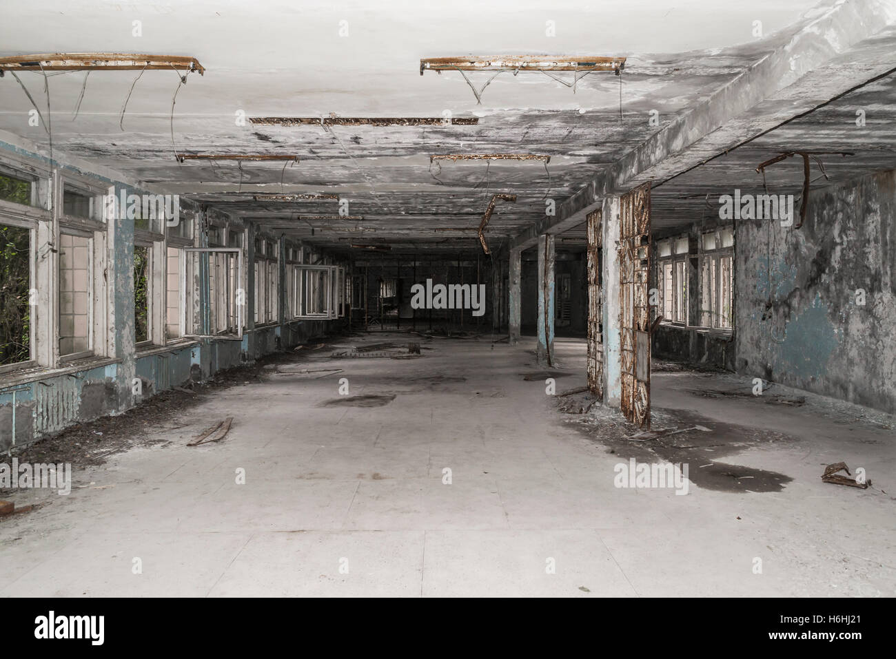 Abandoned tunnel under hidden military base in Chernobyl Stock Photo ...