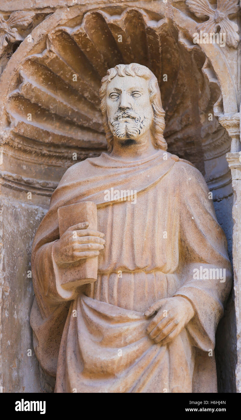 16th Century Statue of Saint Matthew the Evangelist at the Principal ...