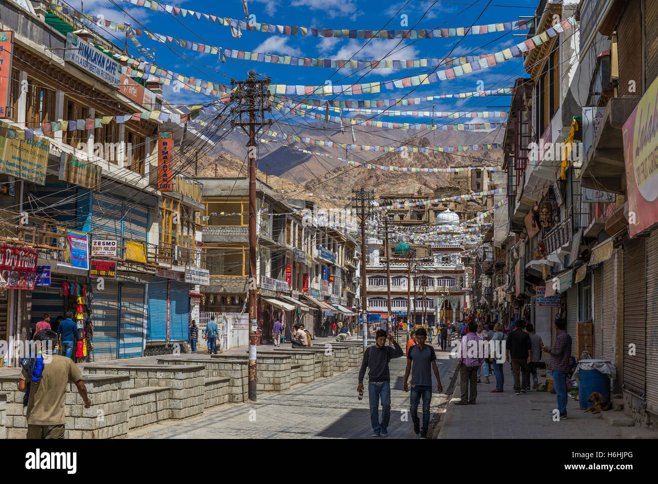 Main bazaar road leh ladakh hi-res stock photography and images - Alamy