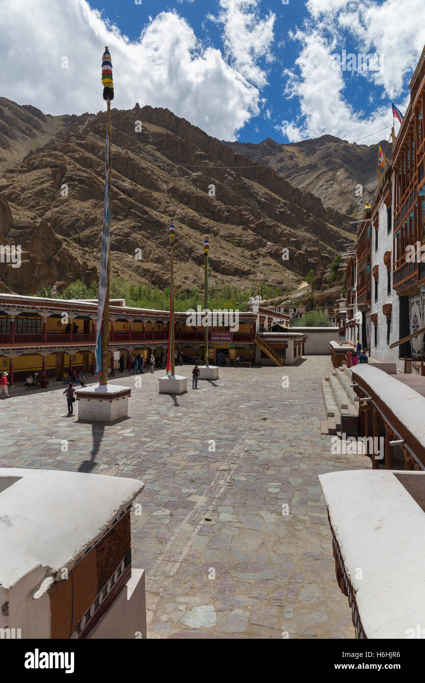 Inner courtyard at Hemis Monastary Stock Photo - Alamy