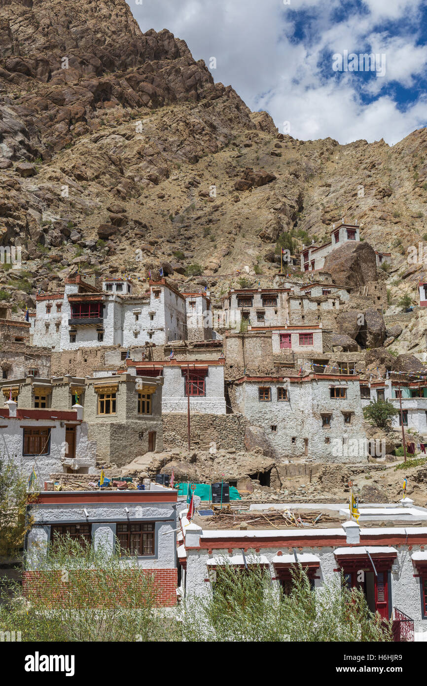 Houses built into the hillside at the Hemis Monastary Stock Photo - Alamy