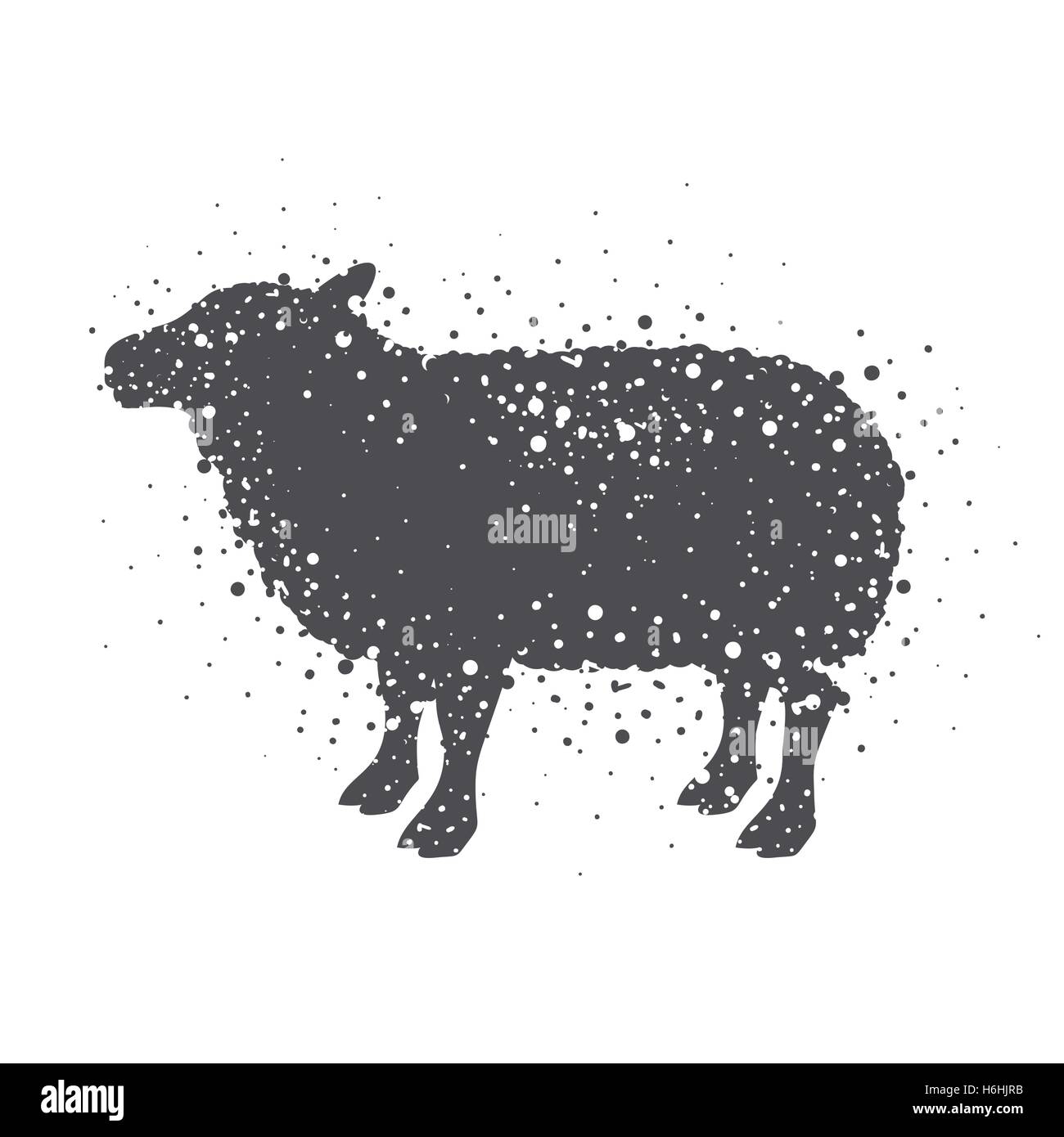 Lamb icon. Livestock animal life nature and fauna theme. Isolated ...