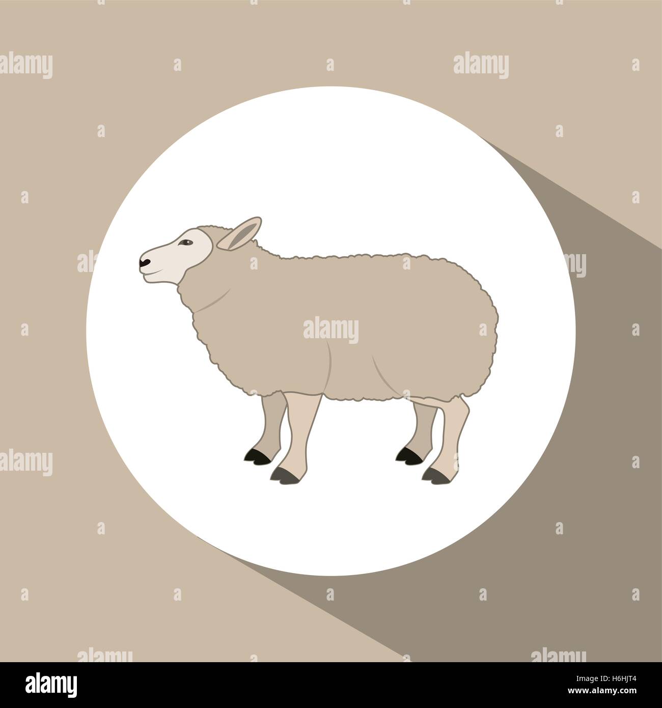 Lamb icon. Livestock animal life nature and fauna theme. Colorful ...