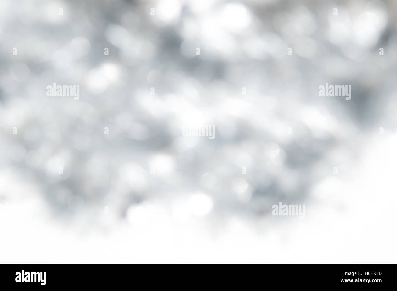Snow themed christmas background blurred Stock Photo - Alamy