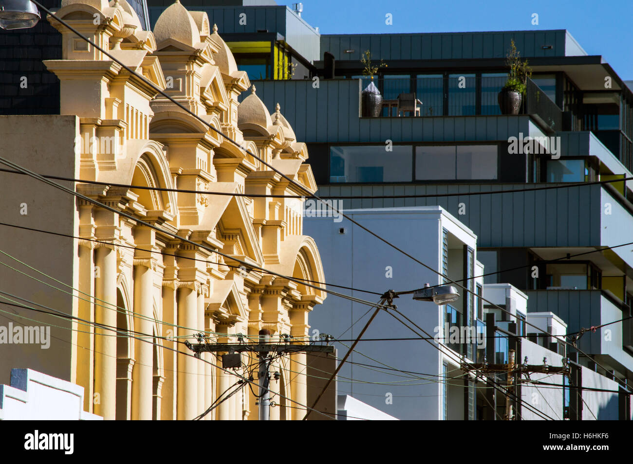 Old Post Office building and new apartment block, Smith Street ...