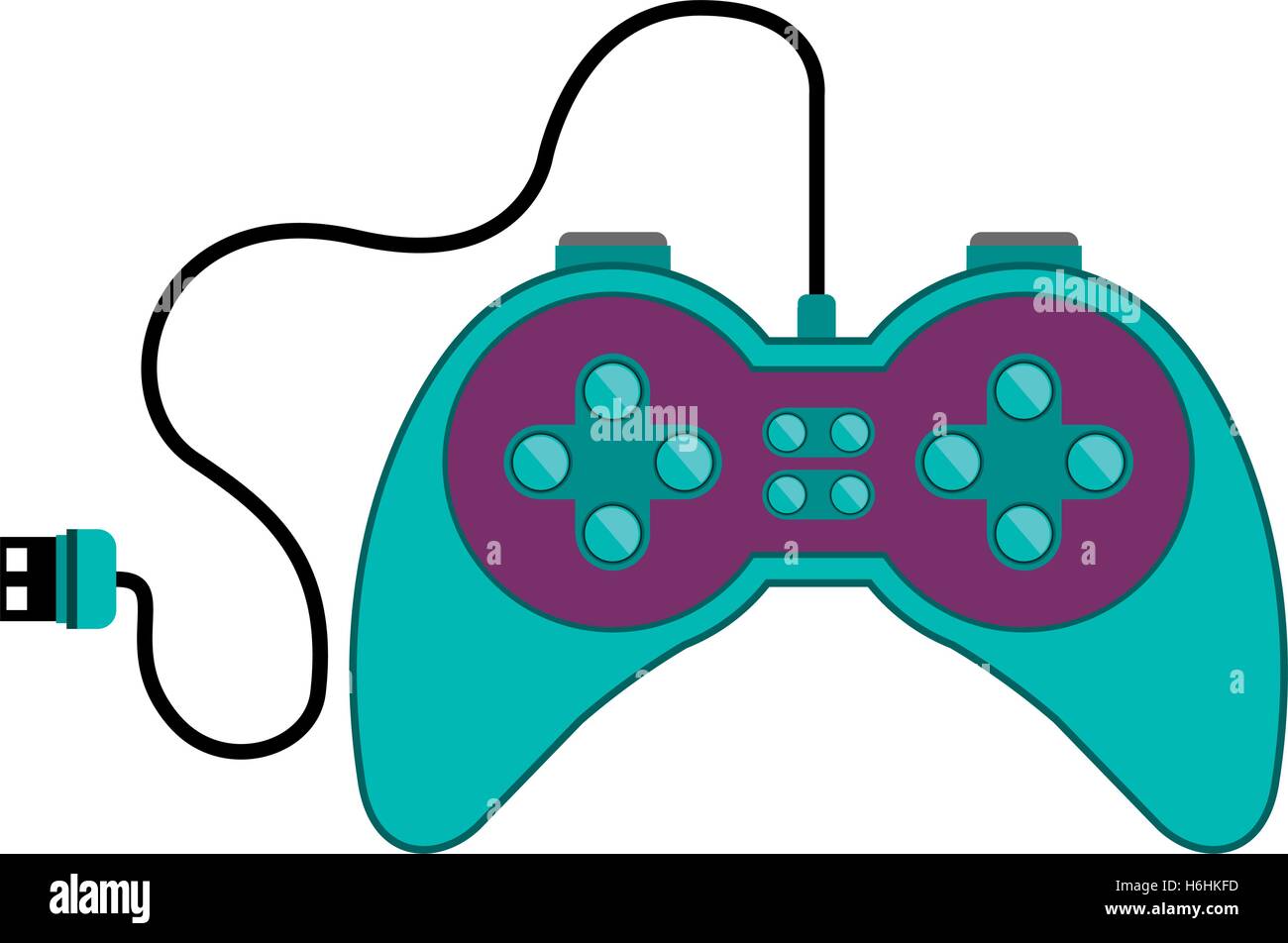remote control games with usb connector vector illustration Stock ...