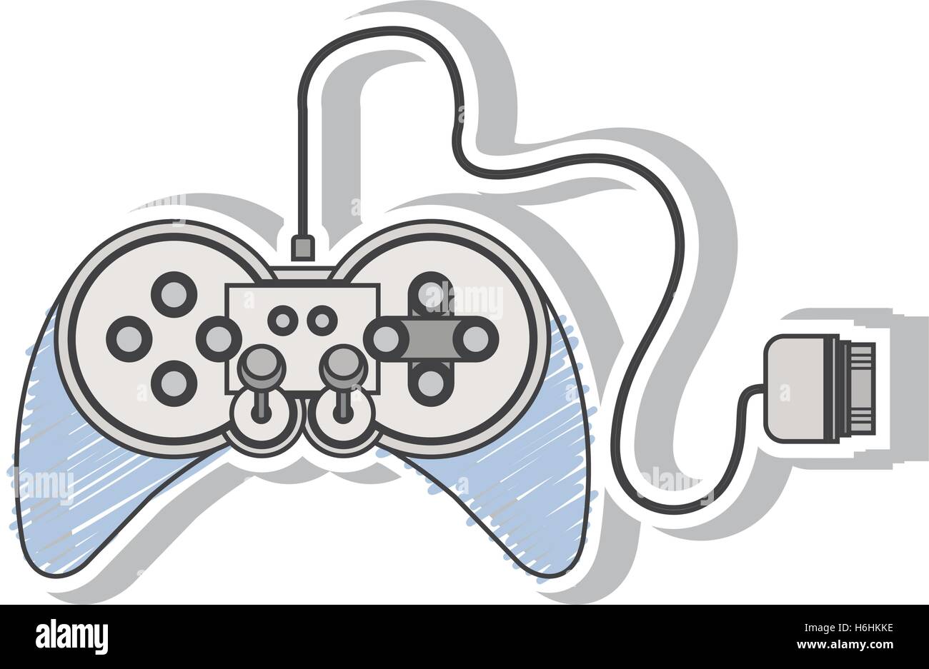 remote control games with joystick vector illustration Stock Vector ...